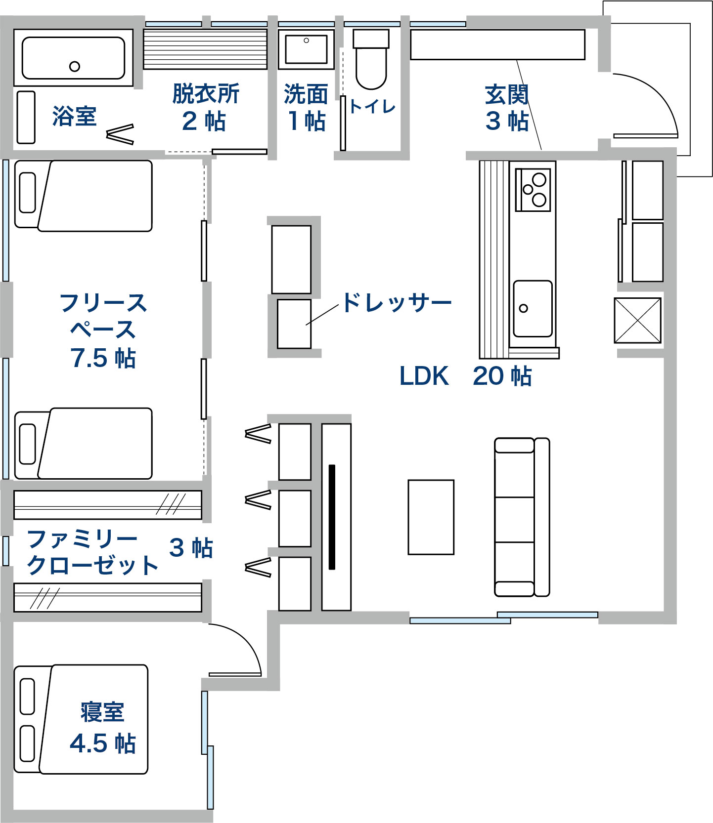 28坪の平屋におすすめの間取りとは？2LDK～4LDKの広さ目安・実例も紹介！注文住宅ブルーハウス デザイン・性能・リゾートライフ、愛知、名古屋、豊橋、豊川、岐阜ならお任せください