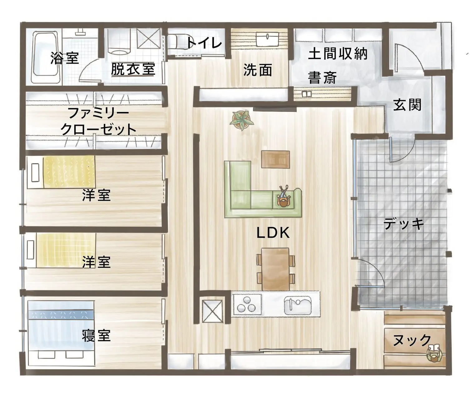 28坪の平屋におすすめの間取りとは？2LDK～4LDKの広さ目安・実例も紹介！注文住宅ブルーハウス デザイン・性能・リゾートライフ、愛知、名古屋、豊橋、豊川、岐阜ならお任せください